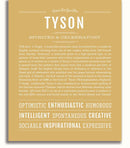 Tyson | Name Art Print – Name Stories
