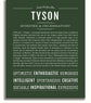Tyson Personalized Name Meaning Art Prints – Name Stories