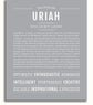 Uriah | Name Art Print – Name Stories