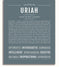 Uriah | Name Art Print – Name Stories