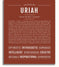 Uriah | Name Art Print – Name Stories