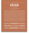 Uriah | Name Art Print – Name Stories