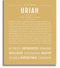 Uriah | Name Art Print – Name Stories