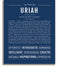 Uriah | Name Art Print – Name Stories