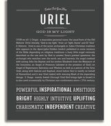 Uriel | Name Art Print – Name Stories