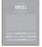 Uriel Personalized Name Meaning Art Prints – Name Stories