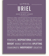 Uriel | Name Art Print – Name Stories