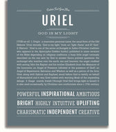 Uriel | Name Art Print – Name Stories