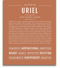 Uriel | Name Art Print – Name Stories