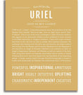Uriel | Name Art Print – Name Stories