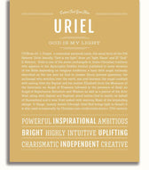 Uriel | Name Art Print – Name Stories