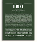 Uriel | Name Art Print – Name Stories