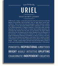 Uriel | Name Art Print – Name Stories