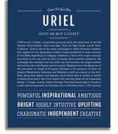 Uriel | Name Art Print – Name Stories