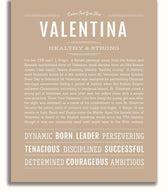 Valentina | Name Art Print – Name Stories