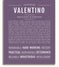 Valentino | Name Art Print – Name Stories