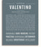 Valentino | Name Art Print – Name Stories