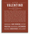 Valentino | Name Art Print – Name Stories