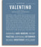 Valentino | Name Art Print – Name Stories