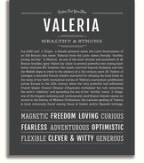 Valeria | Name Art Print – Name Stories