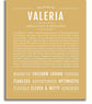 Valeria Personalized Name Meaning Art Prints – Name Stories