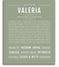 Valeria | Name Art Print – Name Stories