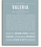 Valeria | Name Art Print – Name Stories