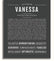 Vanessa | Name Art Print – Name Stories