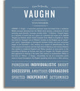 Vaughn | Name Art Print – Name Stories