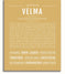 Velma | Name Art Print – Name Stories