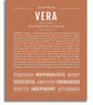 Vera | Name Art Print – Name Stories