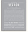 Vernon | Name Art Print – Name Stories