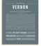Vernon | Name Art Print – Name Stories