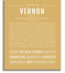 Vernon | Name Art Print – Name Stories