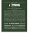 Vernon Personalized Name Meaning Art Prints – Name Stories