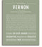 Vernon | Name Art Print – Name Stories