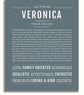 Veronica | Name Art Print – Name Stories