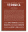 Veronica | Name Art Print – Name Stories