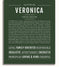 Veronica | Name Art Print – Name Stories