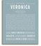 Veronica | Name Art Print – Name Stories