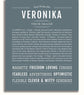Veronika | Name Art Print – Name Stories