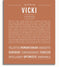 Vicki | Name Art Print – Name Stories
