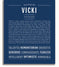 Vicki | Name Art Print – Name Stories