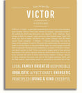 Victor | Name Art Print – Name Stories
