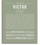 Victor | Name Art Print – Name Stories