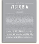 Victoria | Name Art Print – Name Stories
