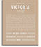 Victoria | Name Art Print – Name Stories