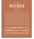 Victoria | Name Art Print – Name Stories