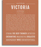 Victoria | Name Art Print – Name Stories