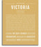 Victoria | Name Art Print – Name Stories